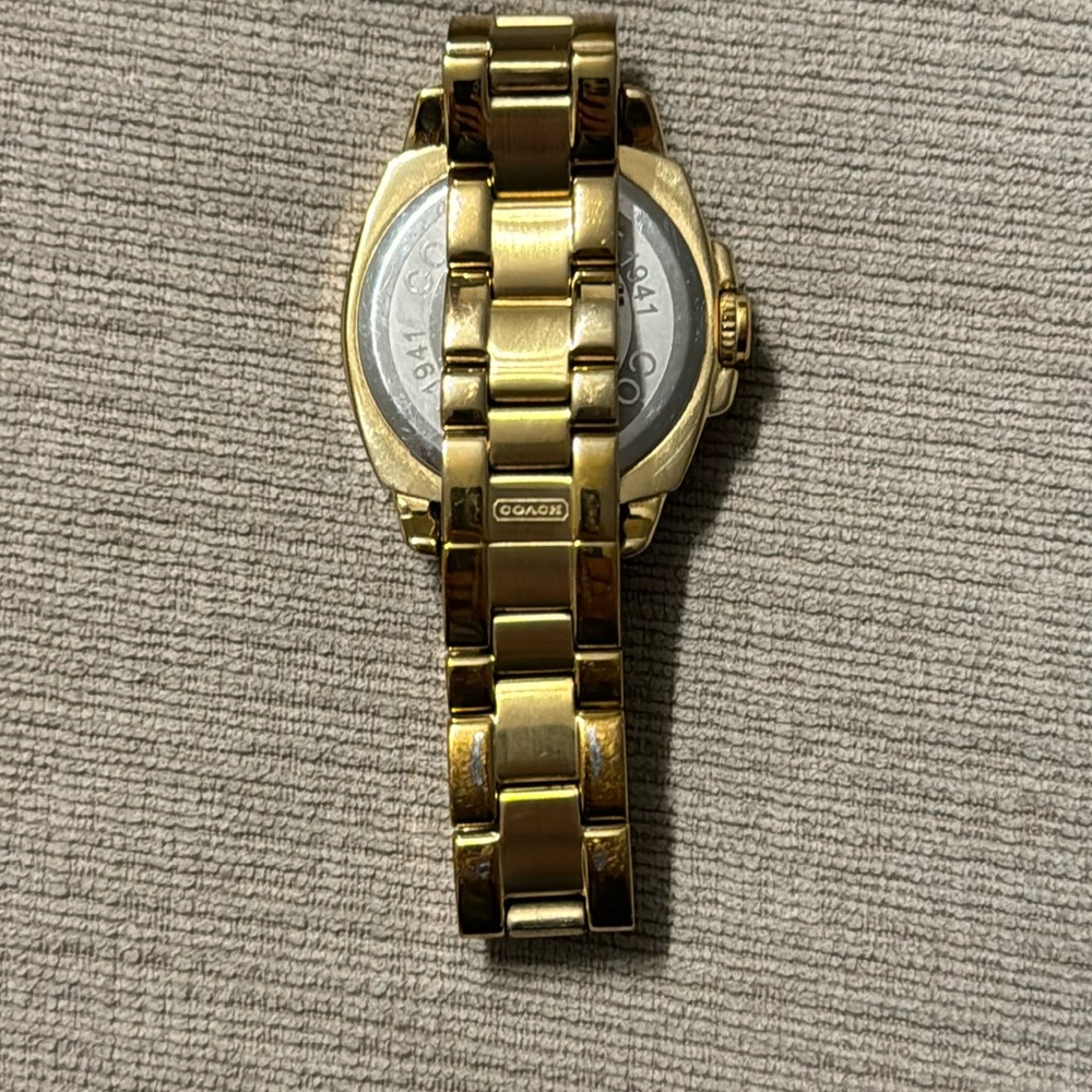 Coach Boyfriend Gold-Tone Bracelet Watch - Used - Gem